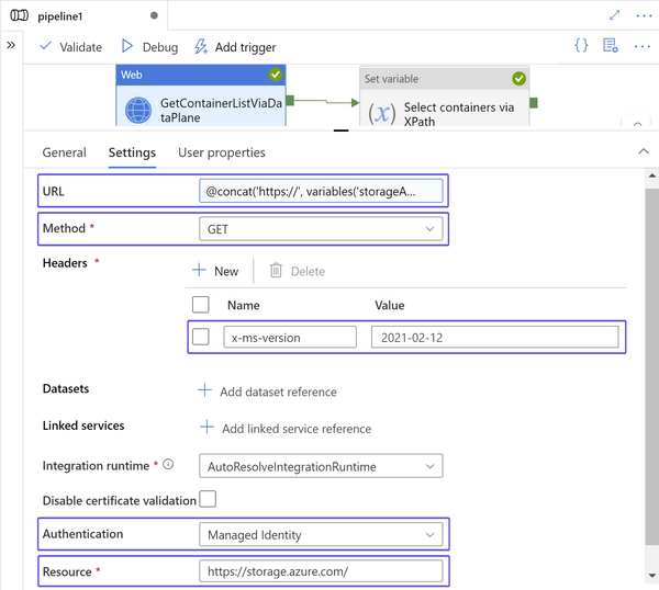 Invoke any Azure REST API from Azure Data Factory or Synapse pipelines